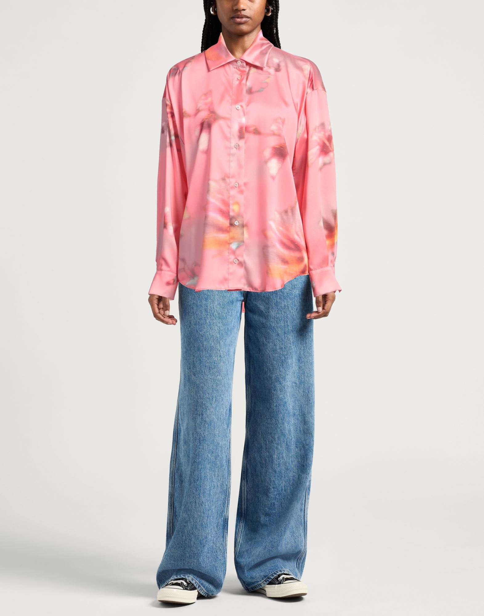 MSGM MSGM Multicolor Satin Shirt